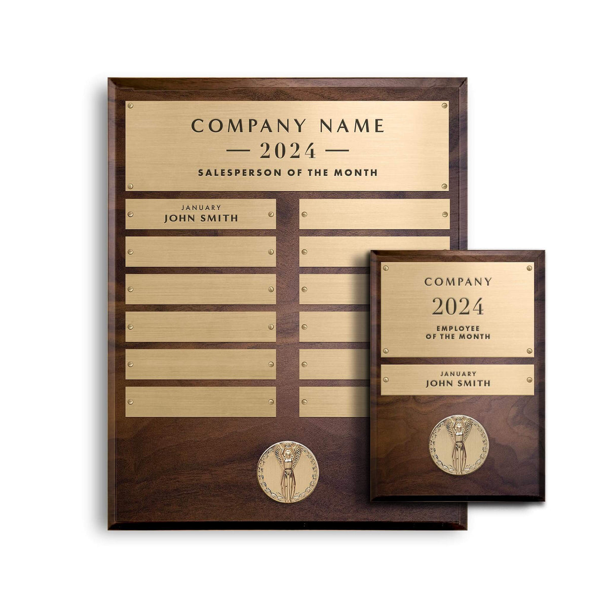 Walnut & Gold Monthly Awards Program (Style A) – Premium Quality – Gino ...