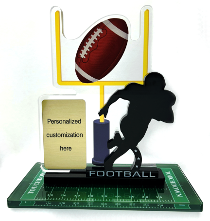 3D Football - Acrylic Award – Gino's Awards, Inc.