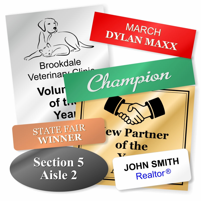 Custom Plates – Gino's Awards, Inc.