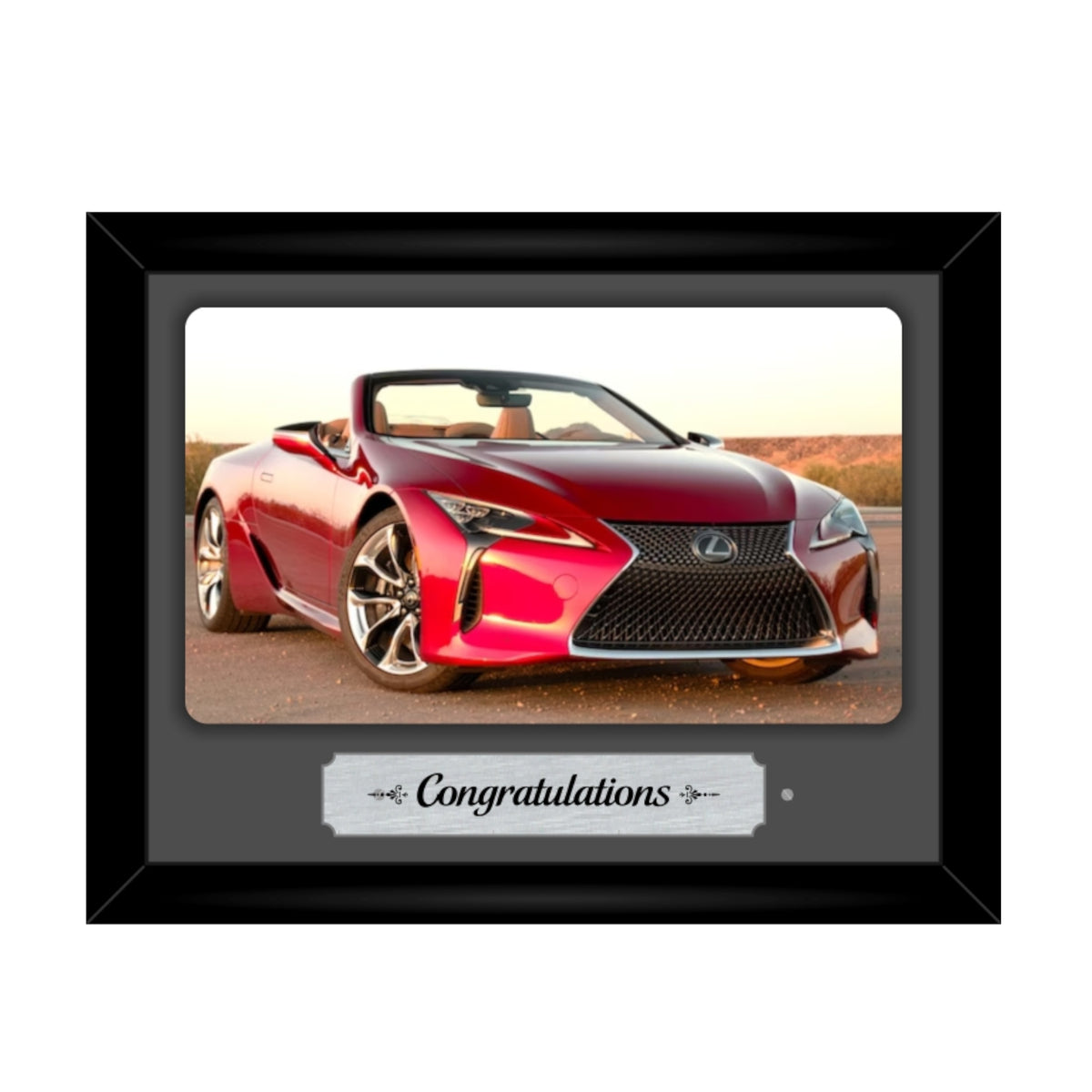 Black Finish Sublimated Car Plaque – Gino's Awards, Inc.