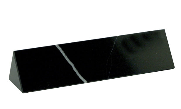 Black Marble Triangle Desk Nameplate – Gino's Awards, Inc.