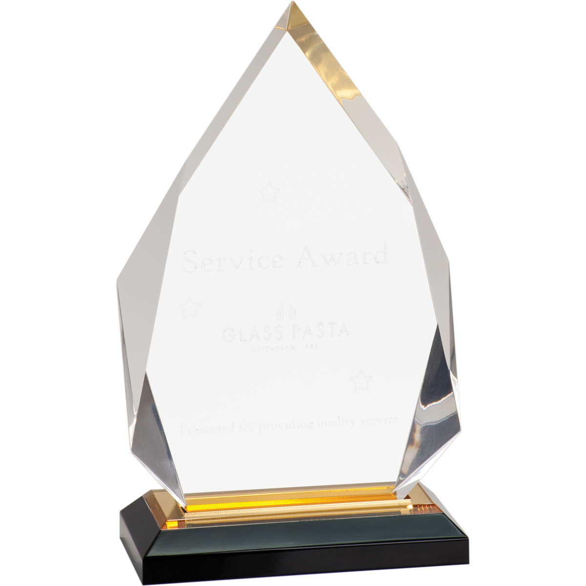 Gold Diamond Impress Acrylic Award – Gino's Awards, Inc.